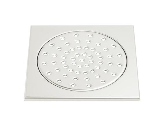 Rist rund m/ramme 20 x 20 cm med påmontert jording og kabelsko. | Teqvashop